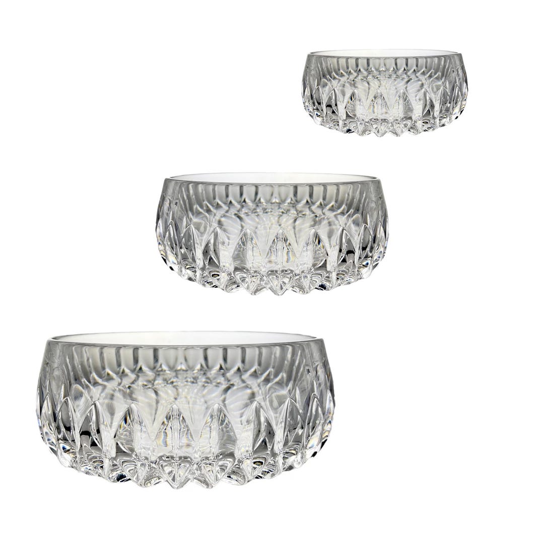 Set of 3 Gorham Full Lead Crystal Bowls, Nachtmann Althea Cut, Germany ...