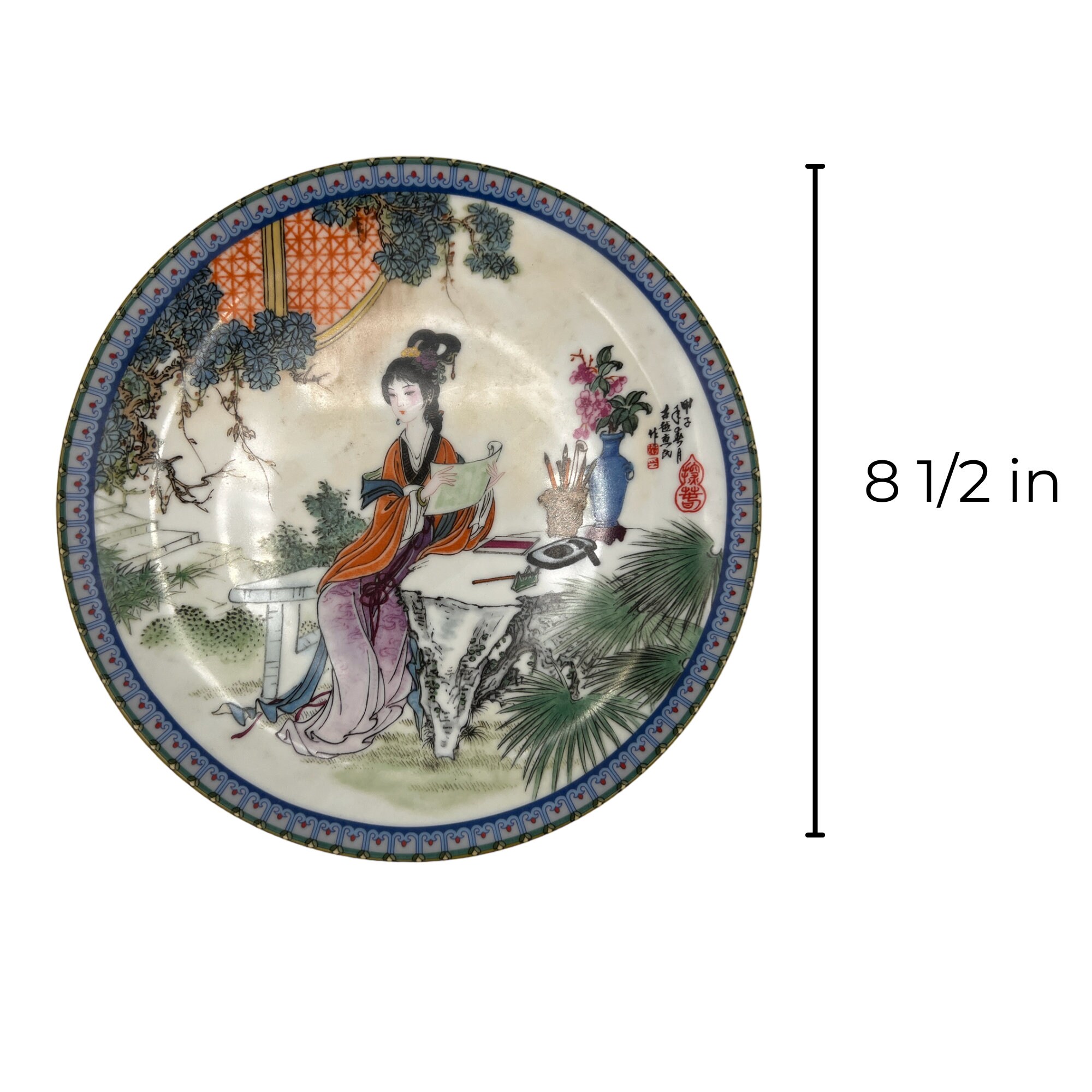 3 Decorative Chinese Plate Set by Master Artisan Zhao Huimin - Etsy