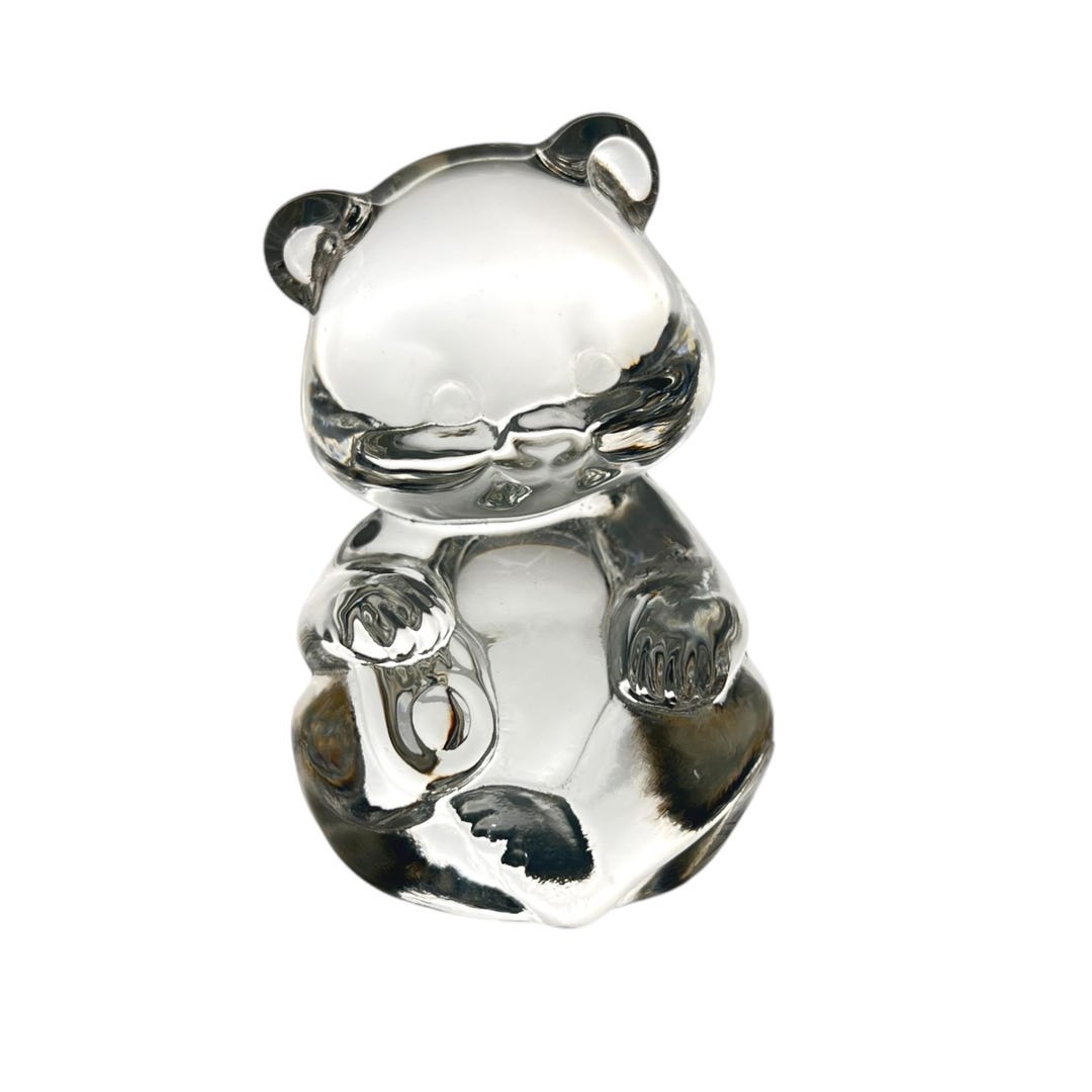 Crystal 'may Bear' by Fenton | Bear Figure Paperweight, Figurine ...