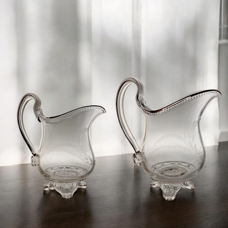 Clear Glass Pitcher - Etsy