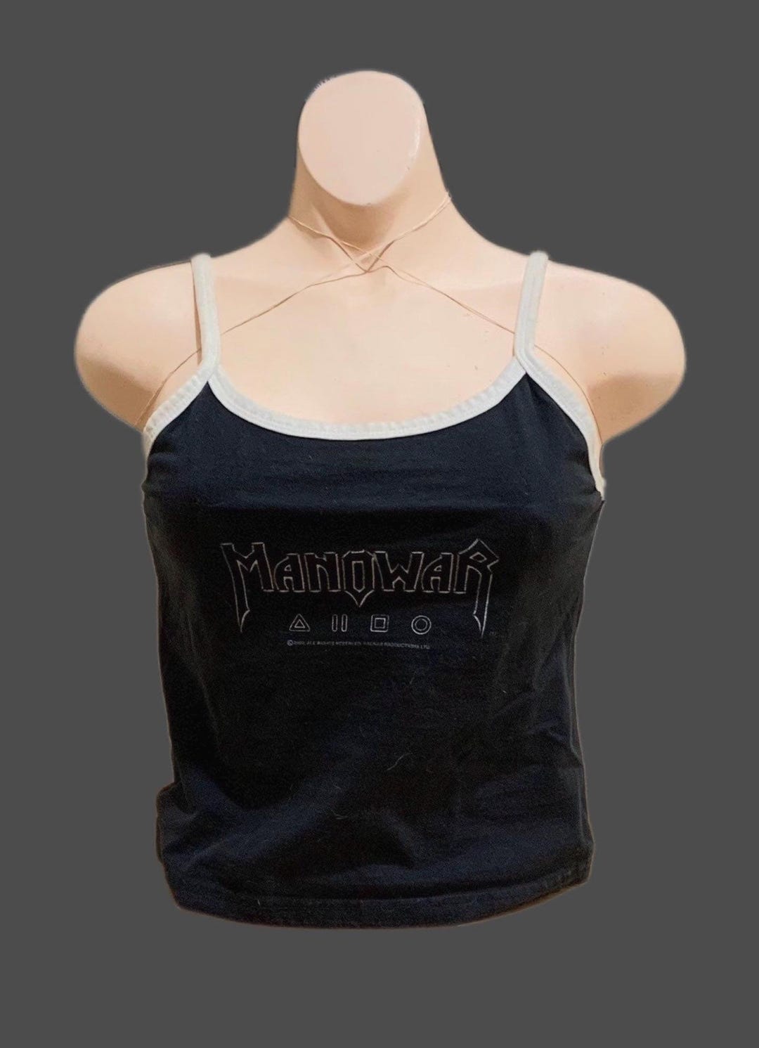 Manowar Ladies Medium Spaghetti String Tank Top - Etsy