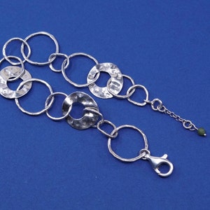 7.250.5, SILPADA 530223 B1317 Sterling Silver 925 Hammered Flat Circle ...