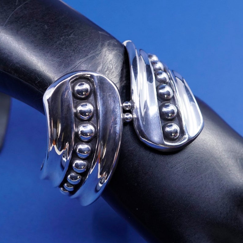 7 Vintage 560067 Sterling Silver Handmade Bracelet - Etsy