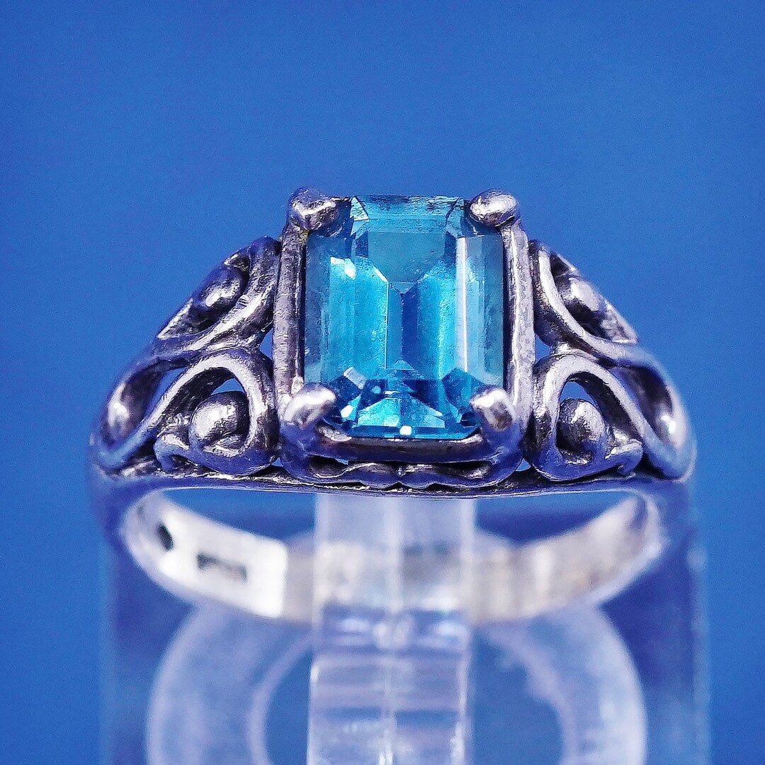 Size 5.25, Vintage 510567 Sterling Silver Handmade Ring, Solid 925 ...