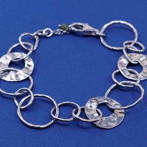7.250.5, SILPADA 530223 B1317 Sterling Silver 925 Hammered Flat Circle ...