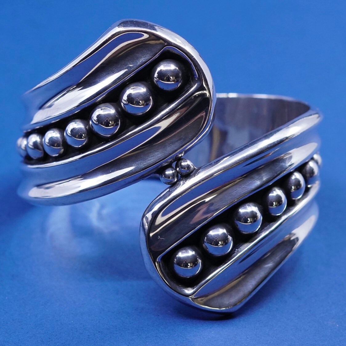 7 Vintage 560067 Sterling Silver Handmade Bracelet - Etsy