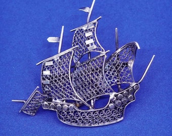 Stamped 800 Brooch - Etsy