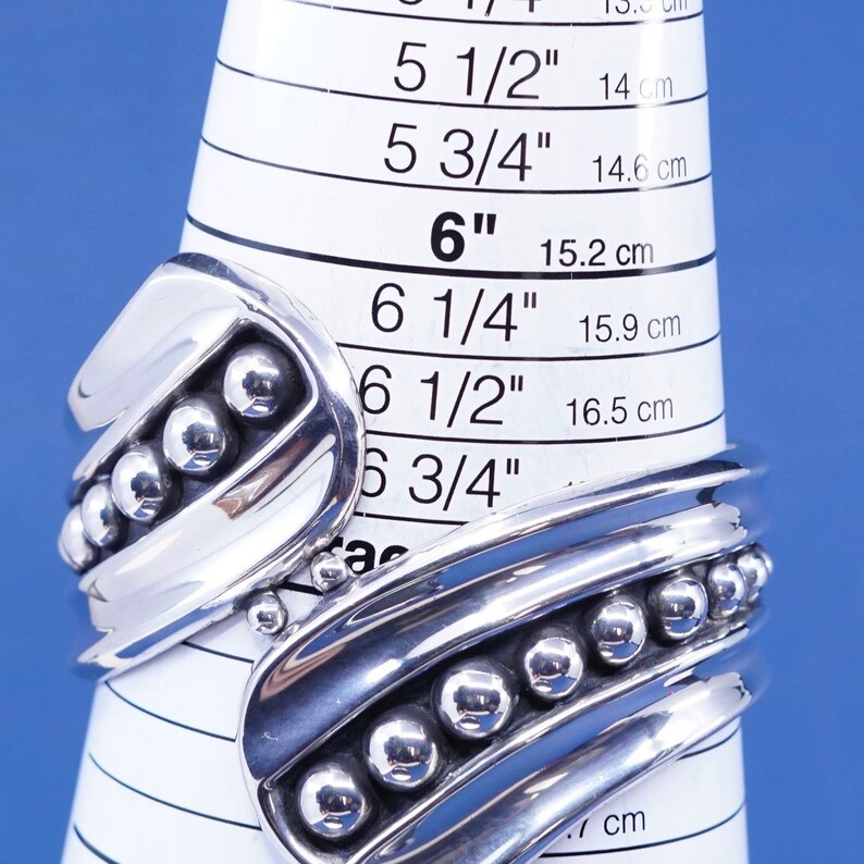 7 Vintage 560067 Sterling Silver Handmade Bracelet - Etsy