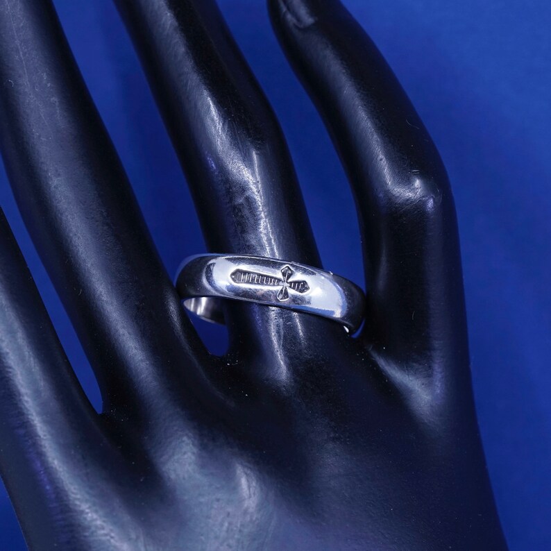 Size 12 Vintage BSD Sterling Silver Handmade Ring 925 Band - Etsy