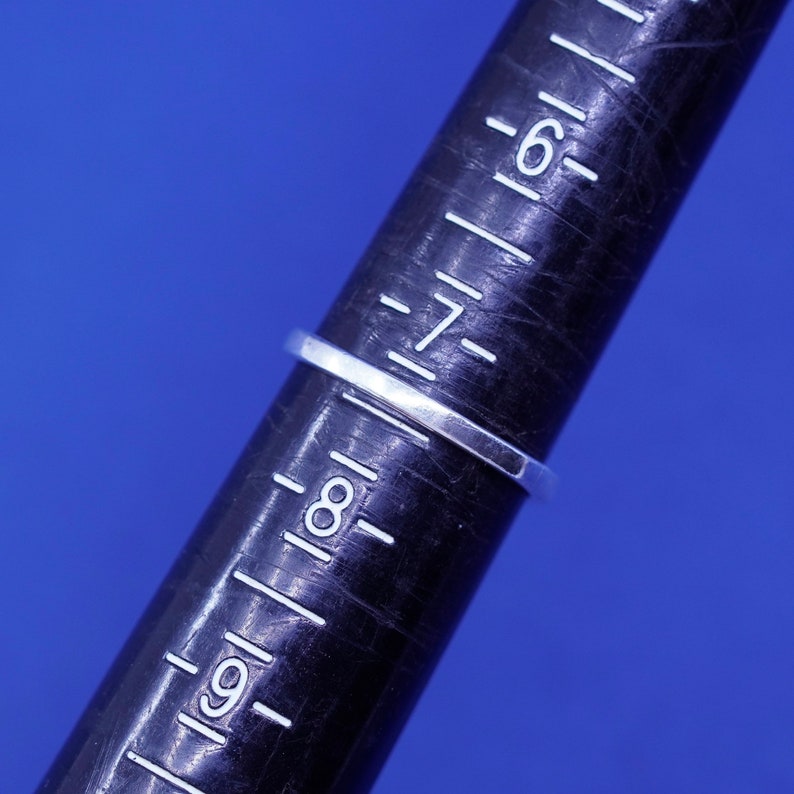 Size 7.25 Vintage Sterling 925 Silver Handmade Ring With - Etsy