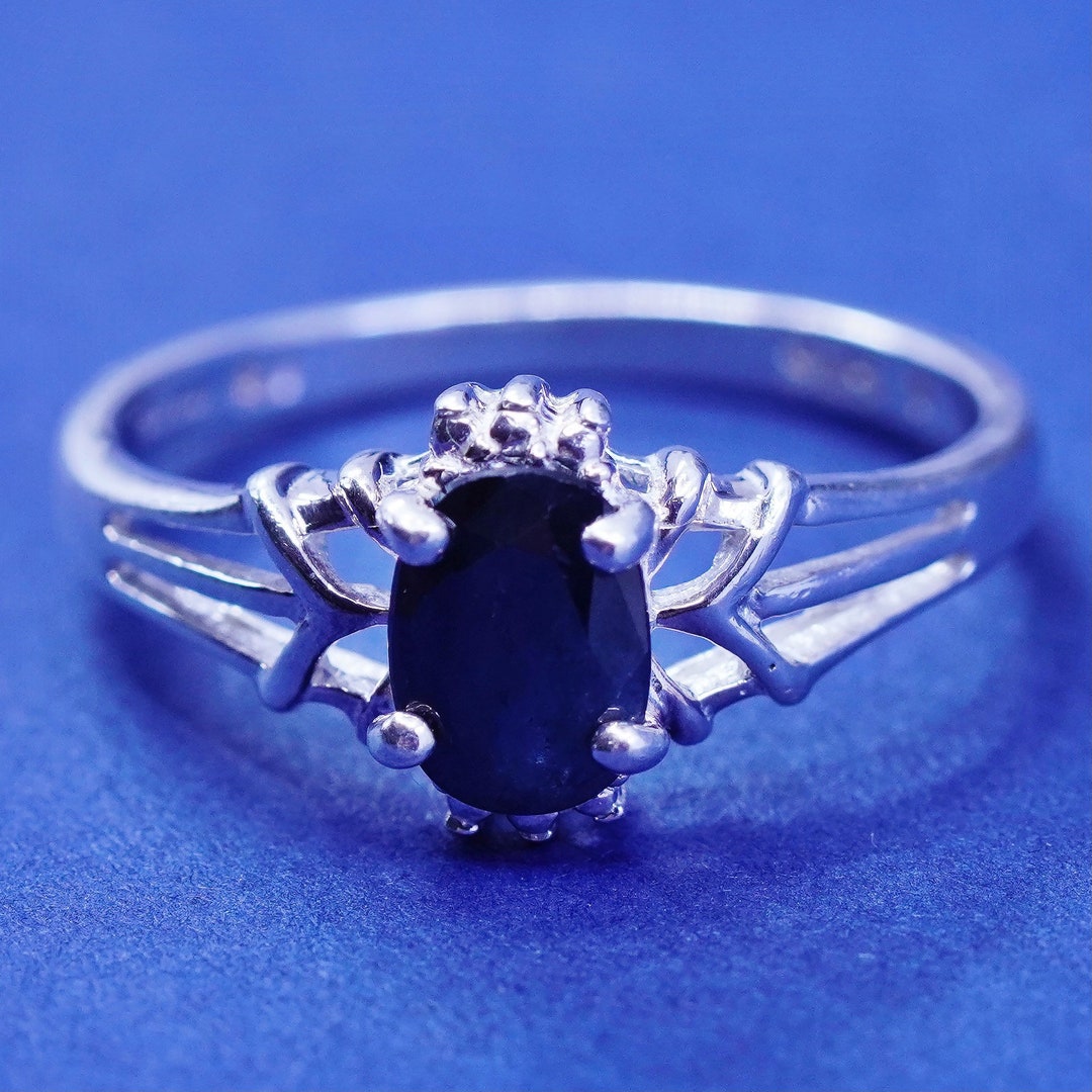 Size 7.25 Vintage Sterling 925 Silver Handmade Ring With - Etsy