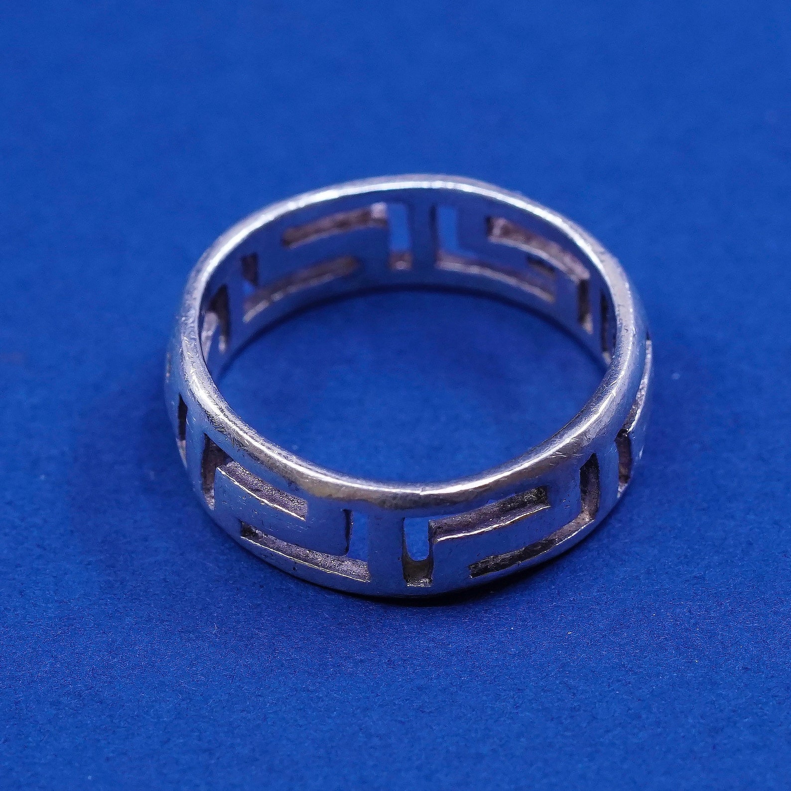 Size 6.5 Vintage 510670 Sterling Silver Handmade Ring 925 - Etsy