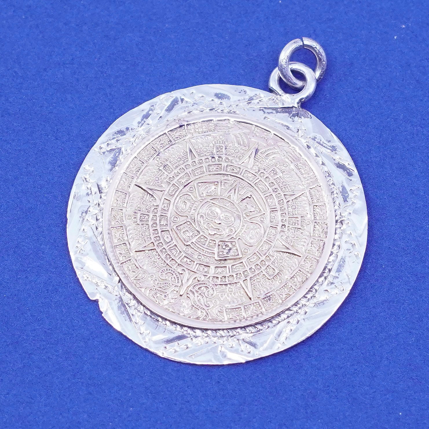 Vintage DF Sterling Silver Handmade Pendant 925 Circle Charm - Etsy