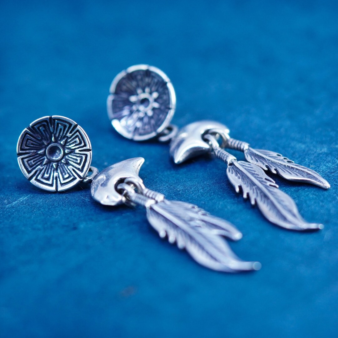 Native American STC Sterling 925 Silver Handmade Polar Bear With ...