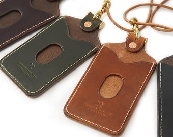 Leather Badge Holder - Etsy