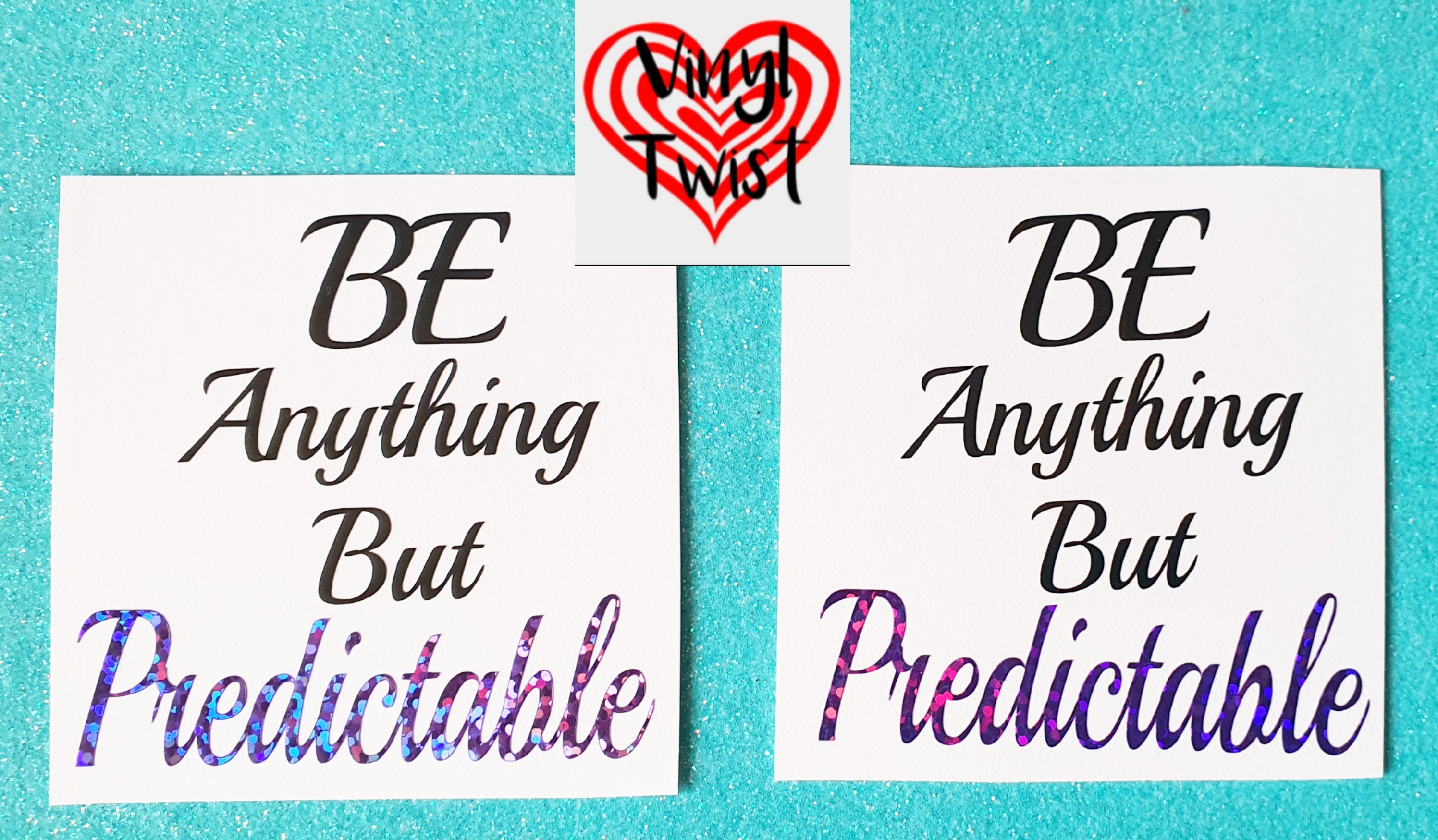 2 x Be ANYTHING But PREDICTABLE autocollants autocollants de - Etsy France