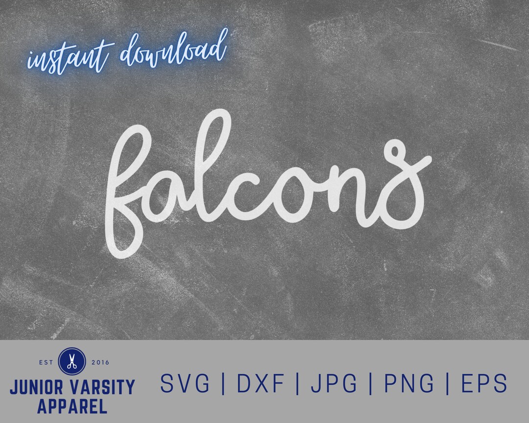 Falcons Svg, Mascot, School Spirit Svg, Team Spirit Svg, Cut File ...