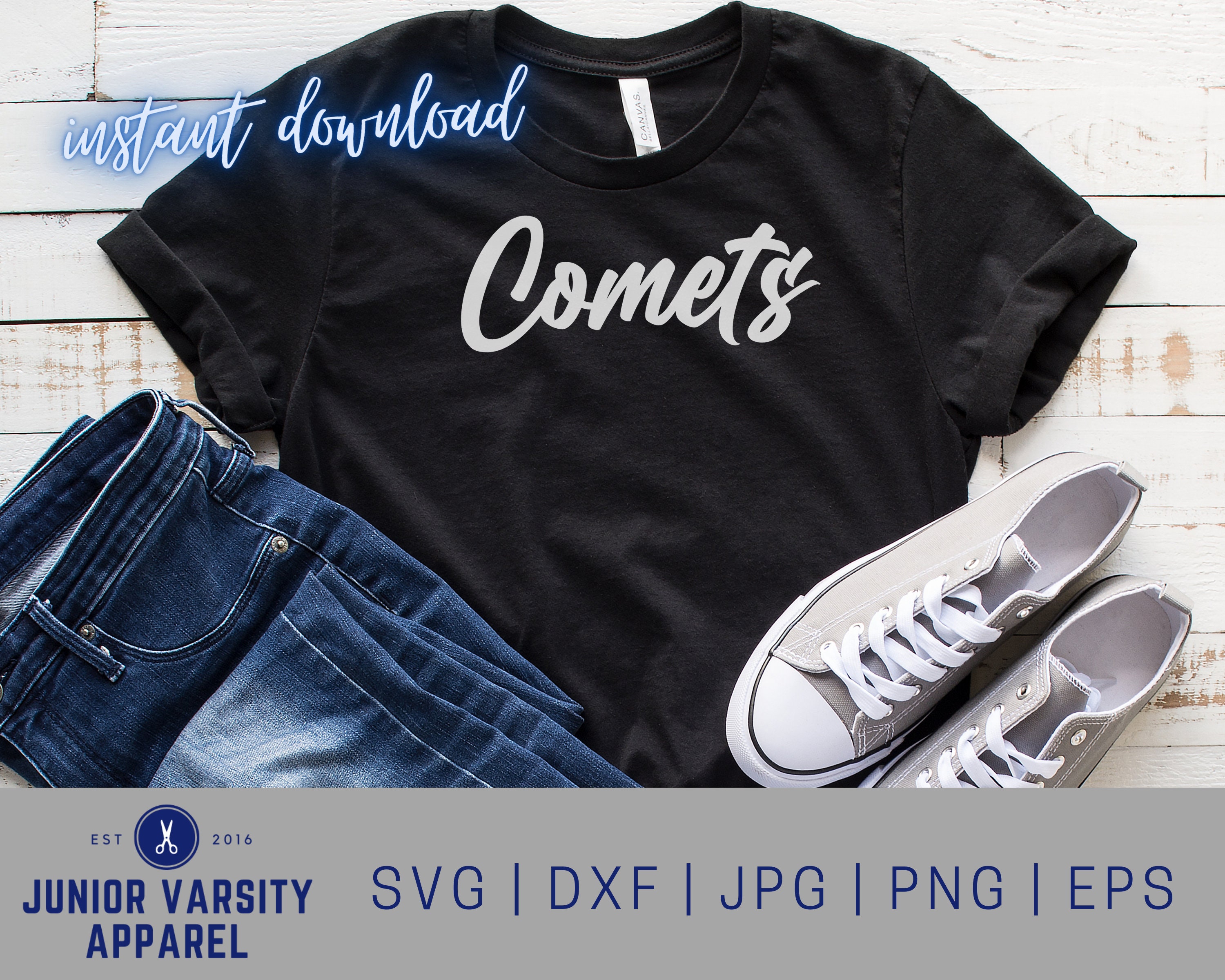 Comets SVG, Cut File, Digital File, Pdf, Eps, Dxf, Comets Mascot ...