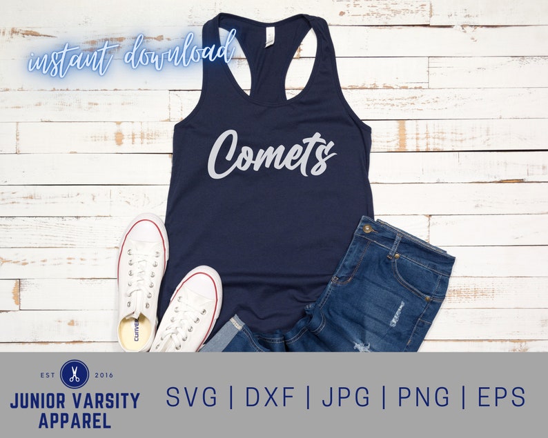 Comets SVG, Cut File, Digital File, Pdf, Eps, Dxf, Comets Mascot ...