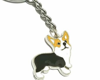 Corgi keychain | Etsy