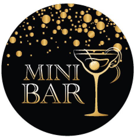 Instant Download Mini Bar in a Jar Lid Design - Gold Dots - Digital ...