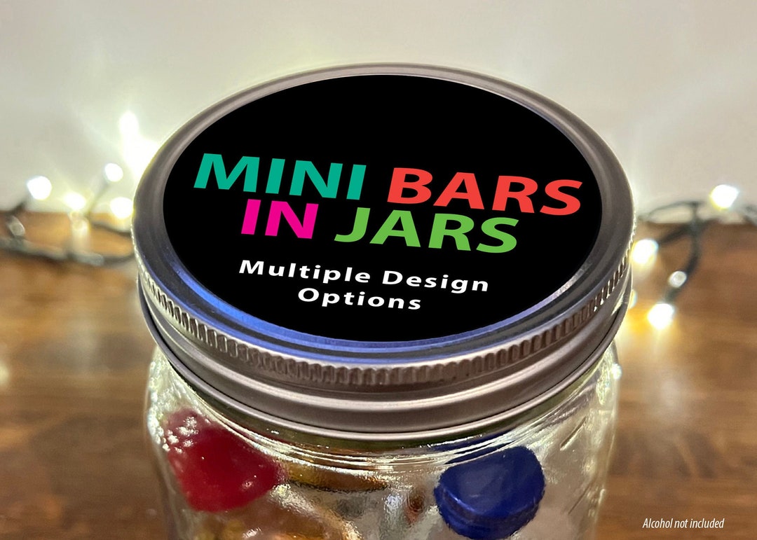 Mini Bar in a Jar With Multiple Design Options - Etsy