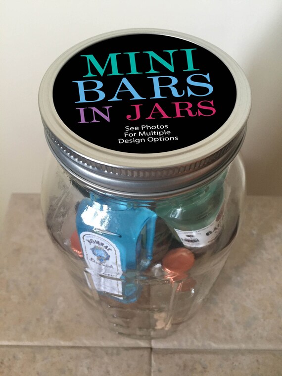 Mini Bar in a Jar With Multiple Design Options | Etsy