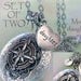Set of 2 Mother Daughter Compass Lockets Personalized W-letter Charms ...