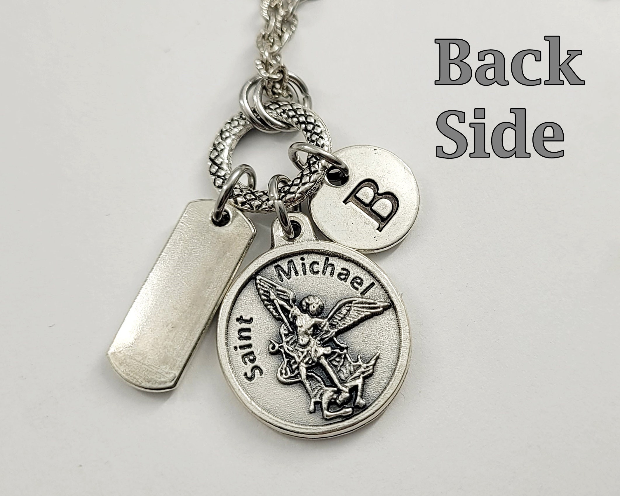 Archangel Michael Police Protection Necklace, Keychain or Clip, Protect ...