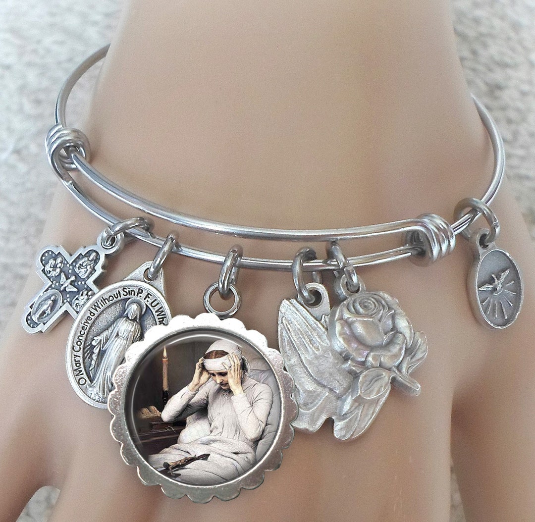 Blessed Anne Catherine Emmerich Bangle Bracelet, Marian Visionary ...