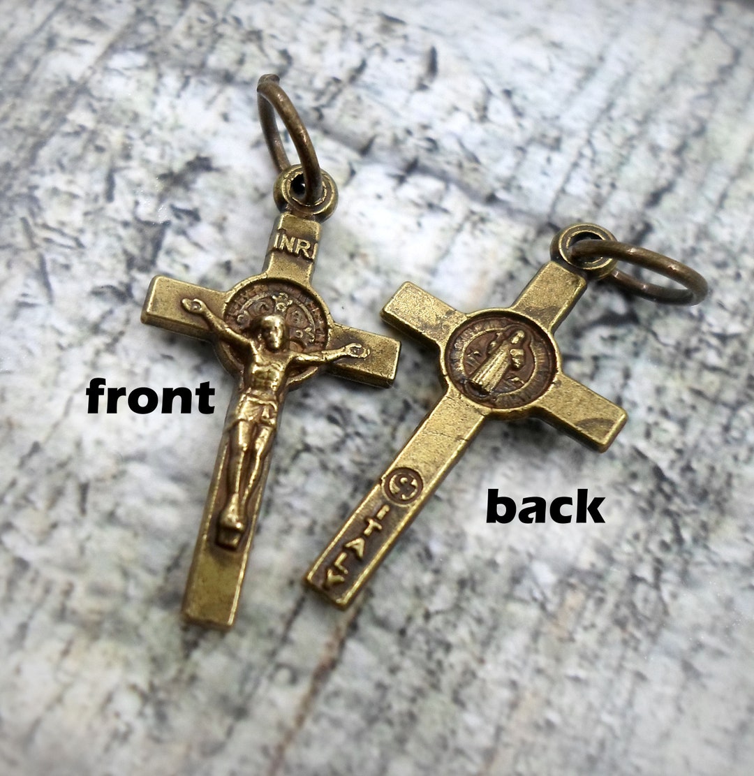 Add-on Benedictine Crucifix, Patron Saint, Confirmation Gift, Catholic ...