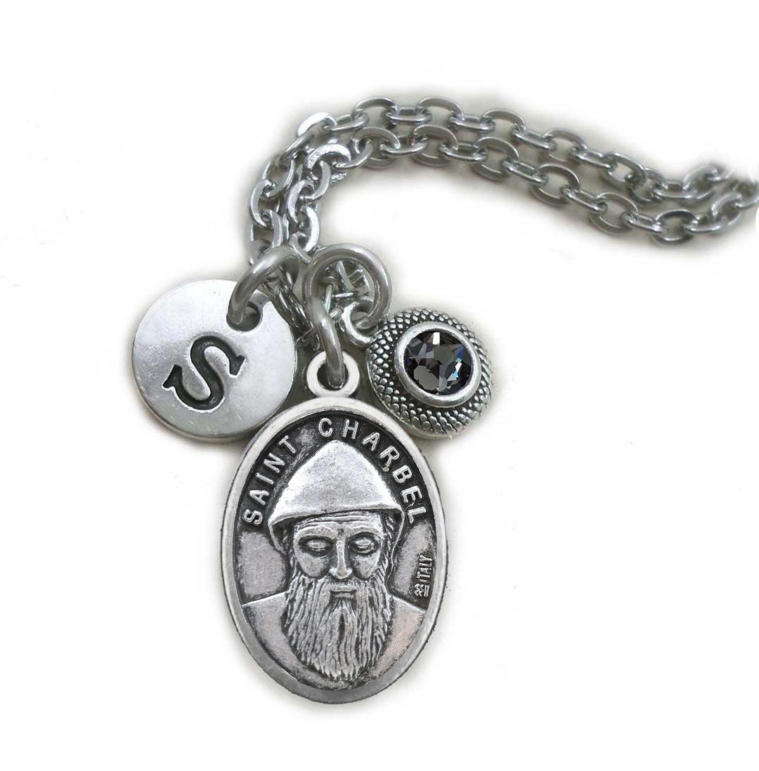 Saint Charbel Makhlouf Keychain, Clip or Necklace, Youssef Antoun ...