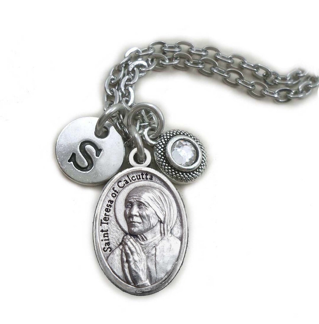 Saint Teresa of Calcutta Necklace, Clip or Keychain, Mother Teresa ...