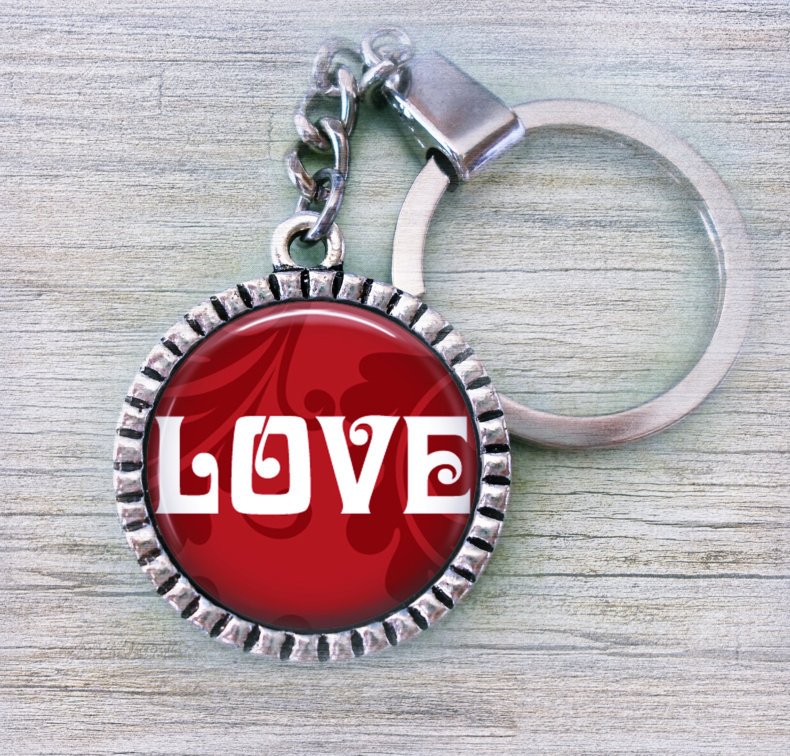 LOVE Keychain I Luv You Gift Be My Valentine | Etsy