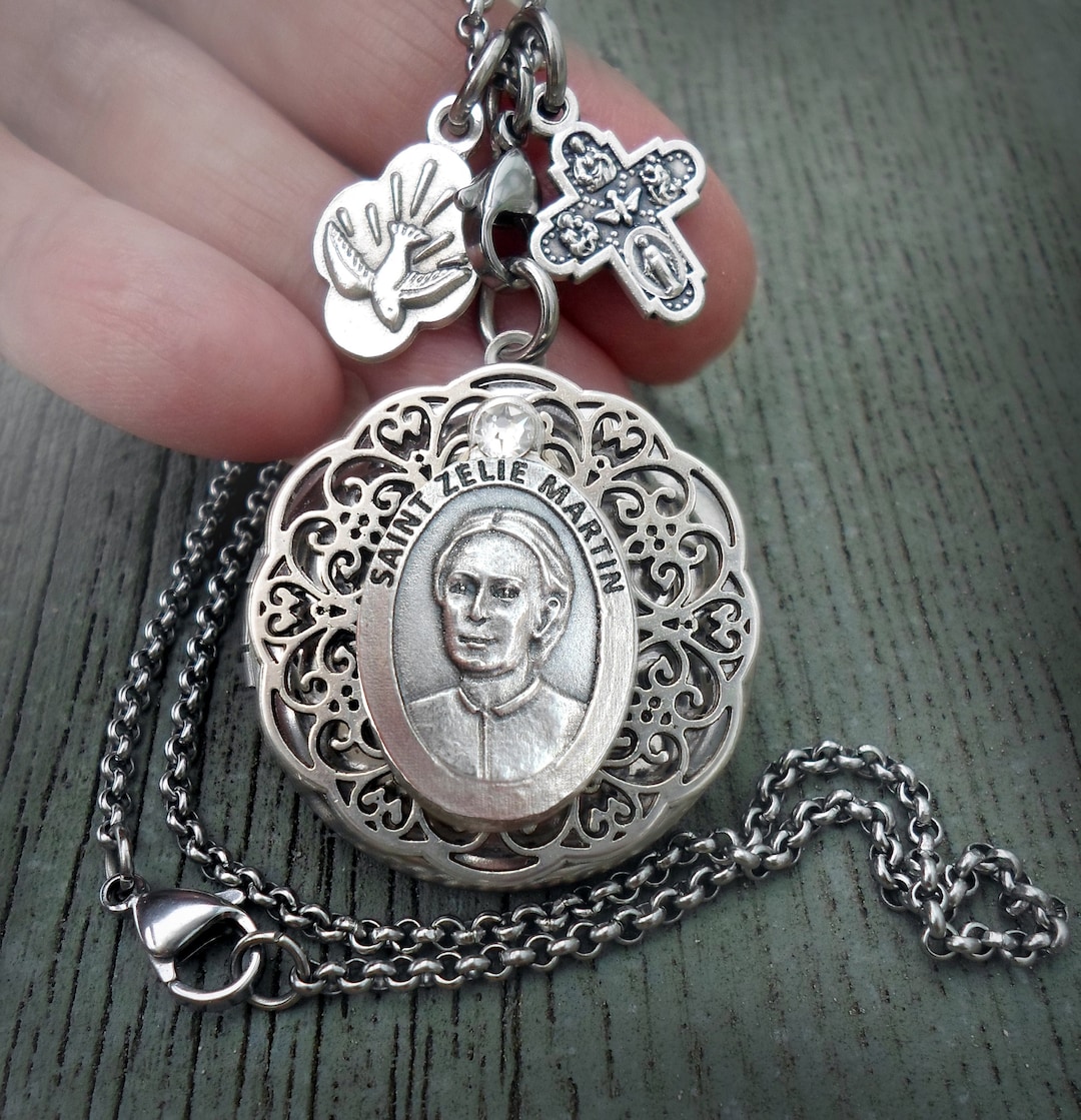 Saint Marie-azélie Guérin Martin Locket, Saint Zelie Necklace, Patron ...