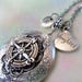 Daughter Compass Locket Personalized W-letter Charm, Daughter Locket ...