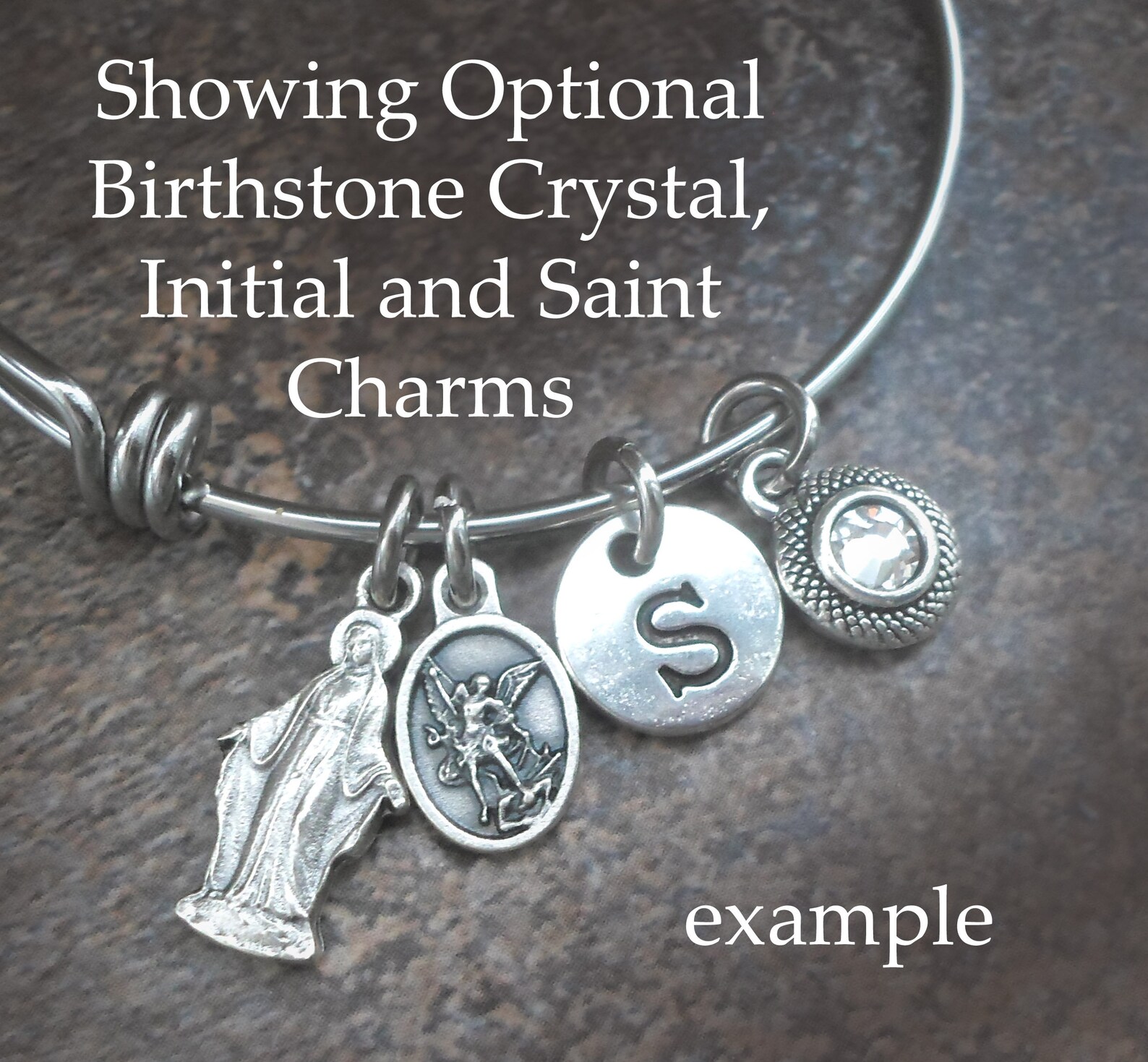 Saint Philomena Bangle Bracelet, St. Philomena, Patron Saint of Babies ...