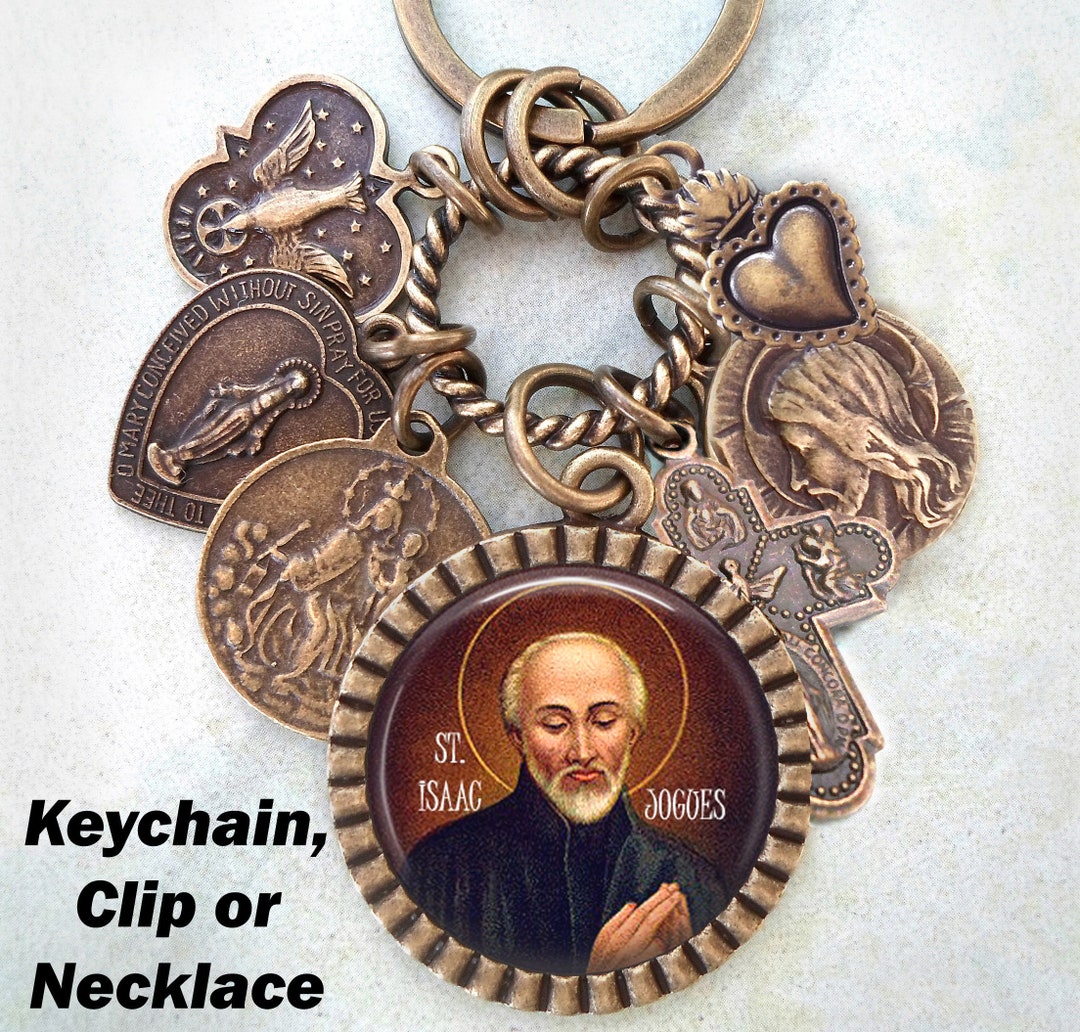St. Isaac Jogues Necklace, Clip or Keychain, Patron Saint, Confirmation ...