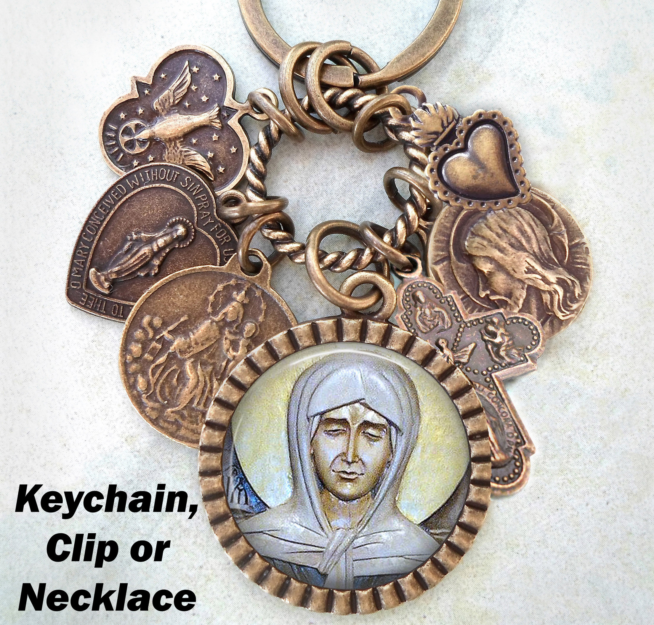 Blessed Matrona of Moscow Necklace, Keychain or Clip, Patron Saint ...