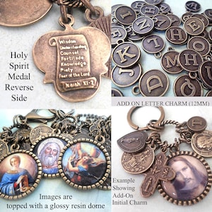 Sacred Heart of Jesus Keychain, Clip or Necklace, Confirmation Gift ...