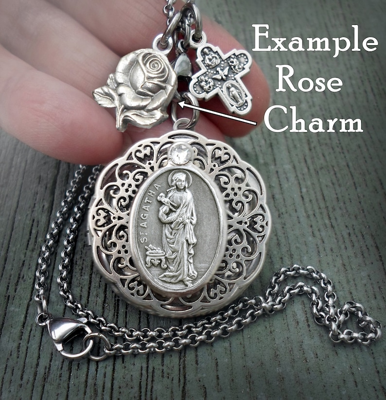 Saint Anastasia Locket, Catholic Gift, Confirmation, Patron Saint of ...