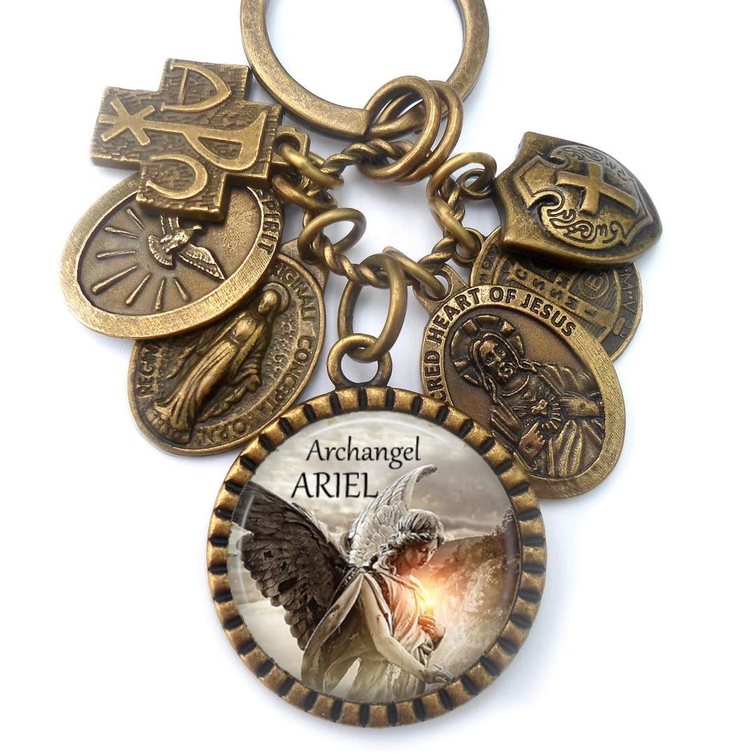 Archangel Ariel Keychain, Clip or Necklace, Patron Saint, Lioness of ...