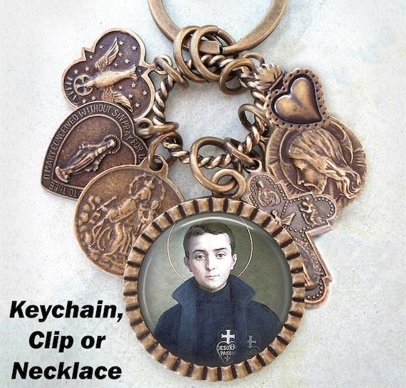 St. Gabriel Possenti Keychain Clip or Necklace Patron Saint | Etsy