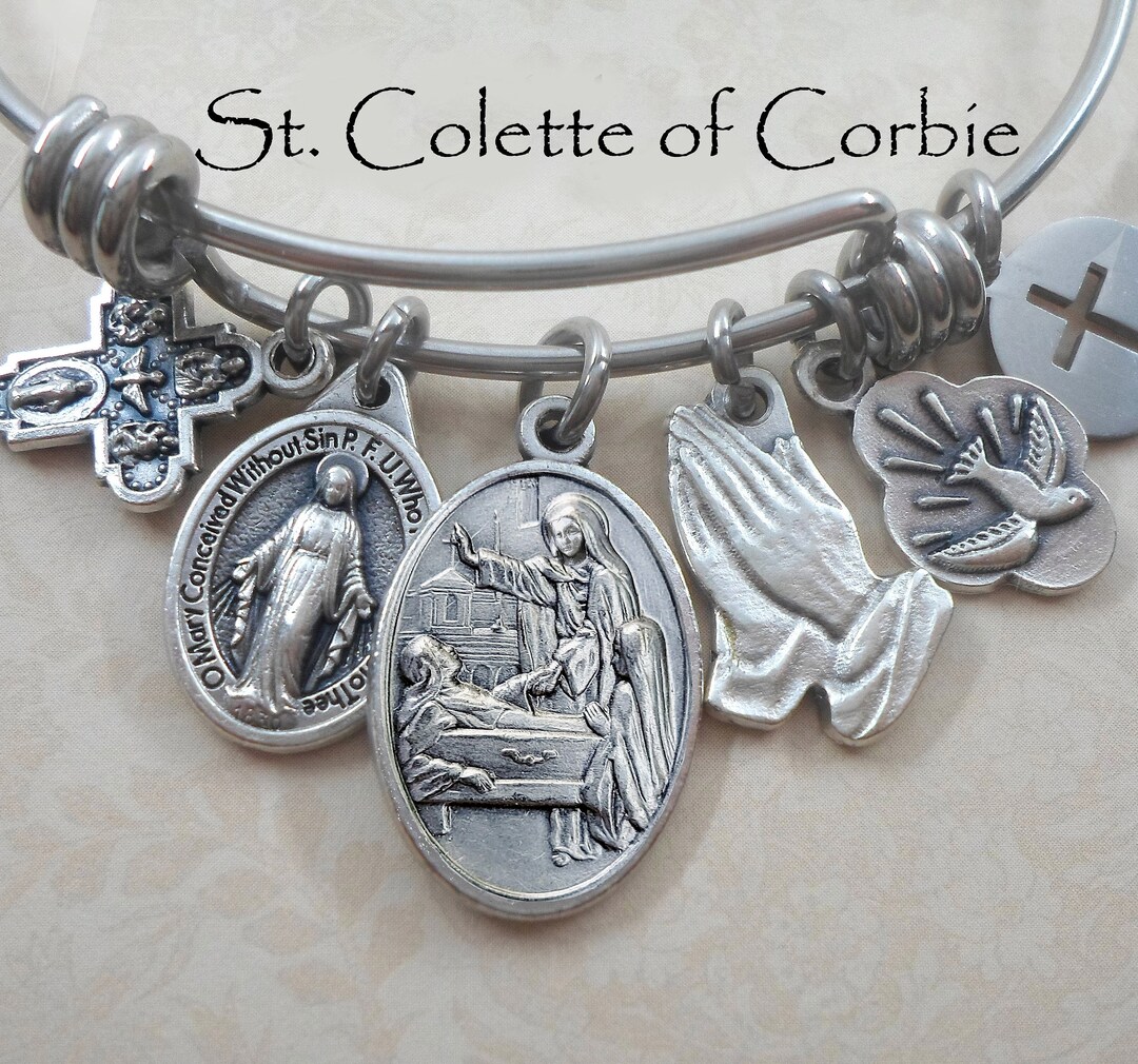 Saint Colette of Corbie Bangle Bracelet, Colettine Poor Clares ...