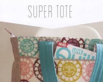 Super Tote Pattern by Anna Graham for Noodlehead NOO531 This is a PAPER ...