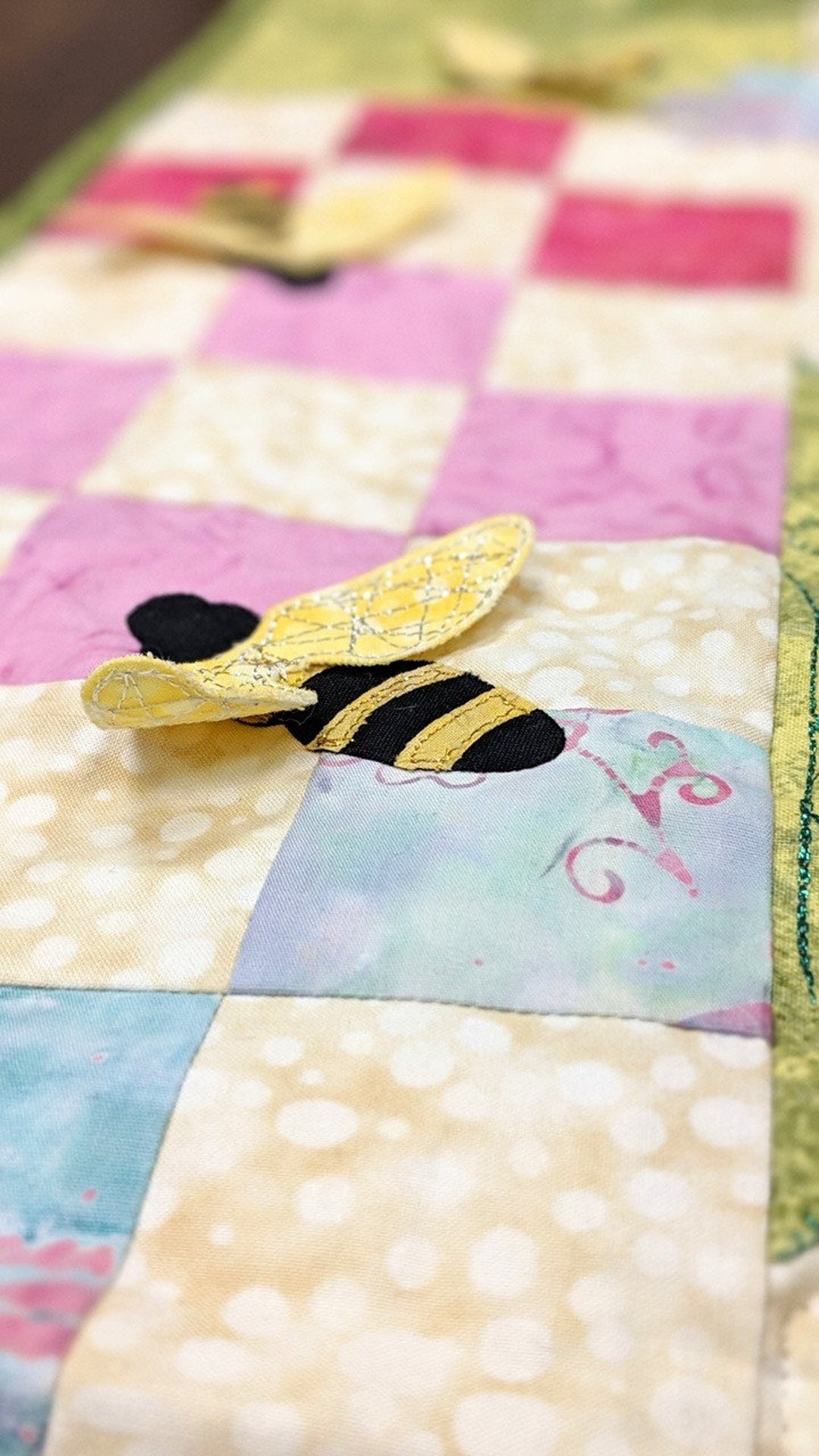 Tickled Pink Dimensional Applique Quilt Pattern 28 X 44 by Mount ...