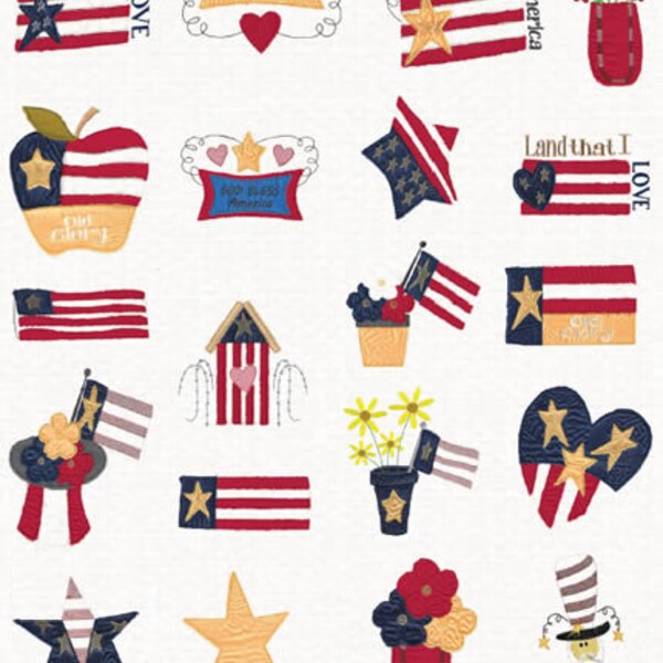 Americana Embroidery - Etsy