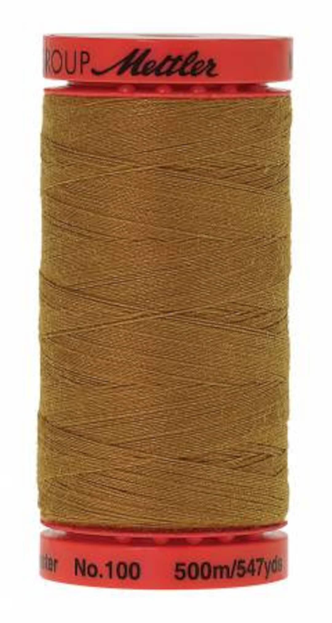 Mettler Metrosene Poly Thread 50wt 500m/547yds Ginger Brown 9145-1207 ...