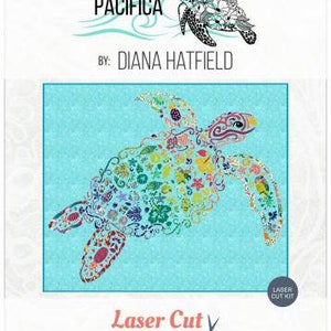 Pacifica Sea Turtle Pattern With Pre-fuse Applique Pieces & Full-size ...