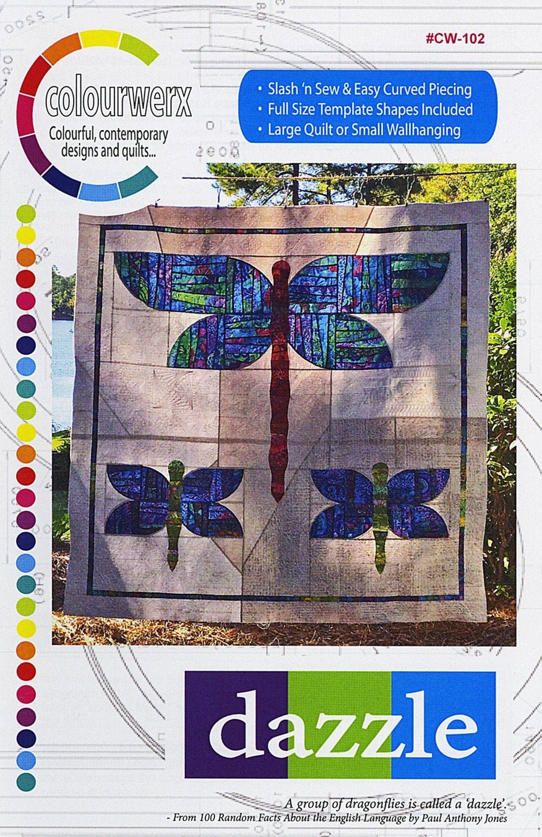Dazzle Quilt Pattern From Colourwerx Designed by Linda and Carl ...